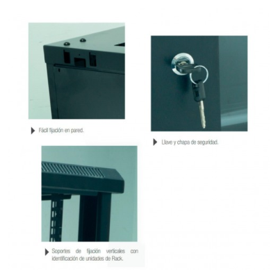 Gabinete Metálico de Pared Tipo Rack Abierto 51X36X6U - Tienda C&H ...