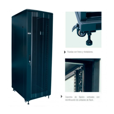 GABINETE PISO 80 X 100 X 40U (AXPXAL) - Tienda C&H Technology